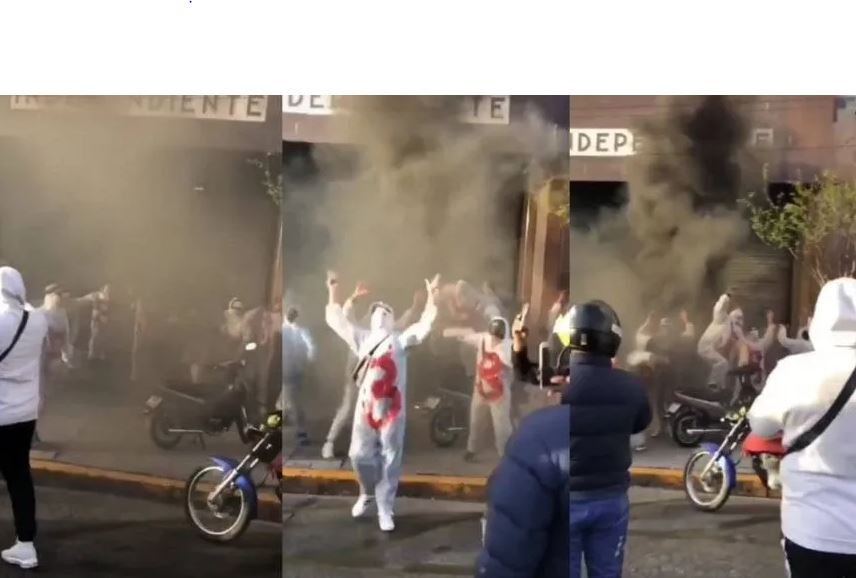 VIDEO: humo negro y fantasmas de la B, el banderazo-provocación de ...