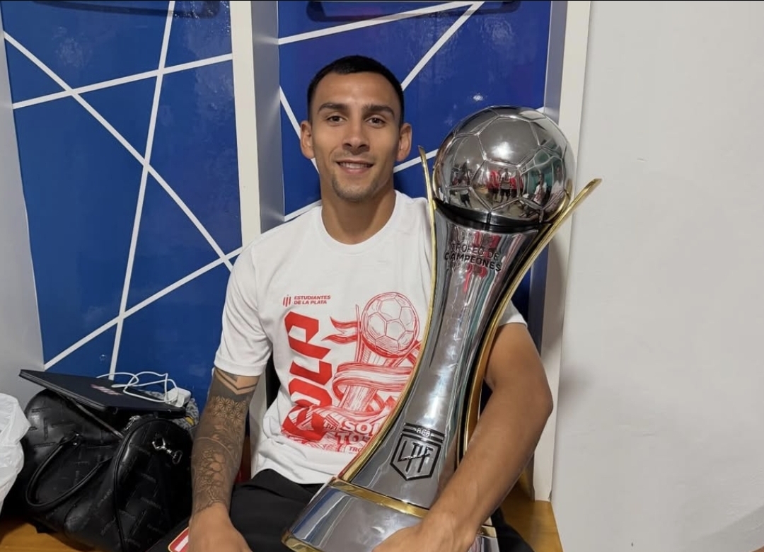 El reciente campeón con Estudiantes, Eric Meza visitó el Predio 4 de ...